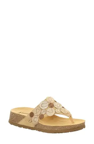 Think! Koak Dot Flip Flop - Almond/kombi