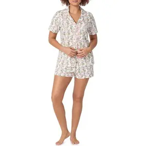 BEDHEAD PAJAMAS Stretch Cotton Jersey Pajamas - Bunny Blooms
