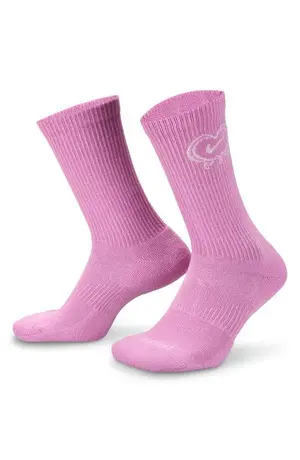 Nike Cushioned Crew Socks - Light Magenta/sail