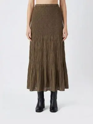 BY MALENE BIRGER Tiered Skirt - Brown