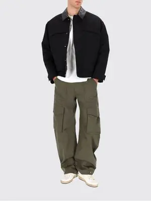 GOLDEN GOOSE Jacket With Leather Collar - Black