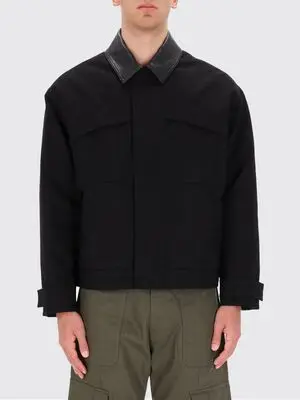 GOLDEN GOOSE Jacket With Leather Collar - Black