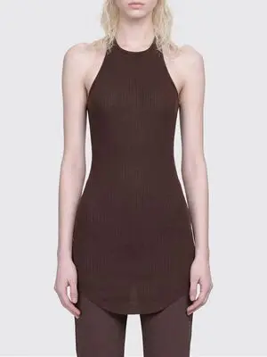 Rick Owens Ribbed Halterneck T-shirt - Brown