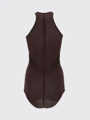 Rick Owens Ribbed Halterneck T-shirt - Brown
