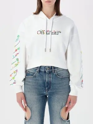Off-white Off The Shoulder Sweatshirts Hoodies For Women