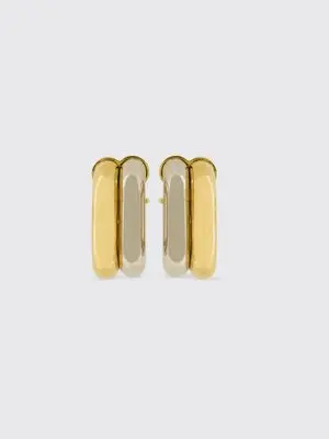 Rabanne Two Tone Hoop Earrings - Multicolor