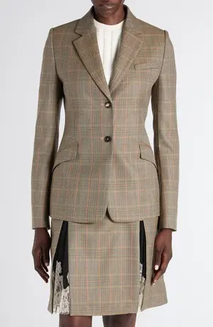 Alexander Mcqueen Checked Blazers For Women