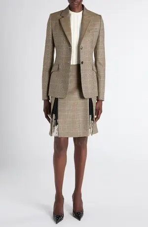 Alexander McQueen Country Glen Plaid Single-breasted Blazer