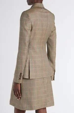 Alexander McQueen Country Glen Plaid Single-breasted Blazer