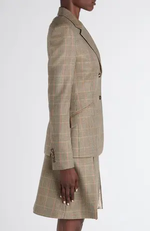 Alexander McQueen Country Glen Plaid Single-breasted Blazer
