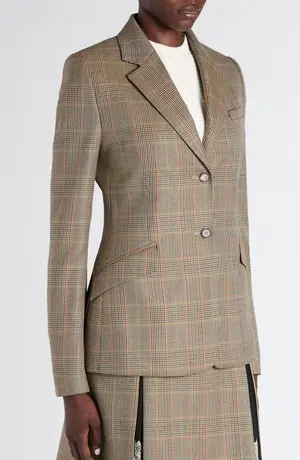 Alexander McQueen Country Glen Plaid Single-breasted Blazer