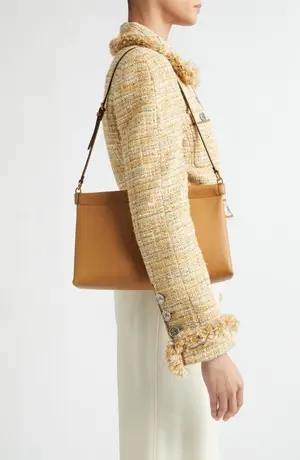 Etro Leather Clutch - Ochre