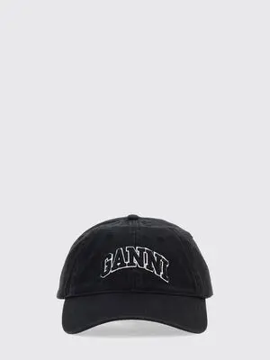 GANNI Baseball Cap - Black