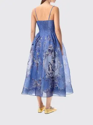 Zimmermann Strapless Printed Midi Dress