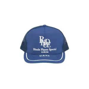 Rhude Player Special Trucker Hat - Blue