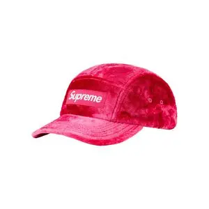 Supreme Crushed Velvet Camp Cap - Pink