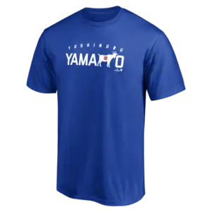 BREAKINGT Yoshinobu Yamamoto Los Angeles Dodgers Goat T-shirt - Royal