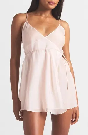 SKIMS Romance Silk Slip Nightgown - Primrose