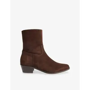 Whistles Clean Western Suede Ankle Boots