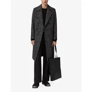 ALLSAINTS Lincoln Double-breasted Wool-blend Coat