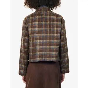 REFORMATION Owen Collarless Woven Jacket