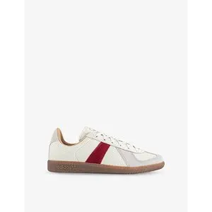 Adidas Bw Army Leather Trainers - White Red Gum