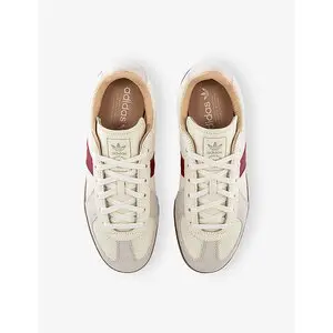 Adidas Bw Army Leather Trainers - White Red Gum