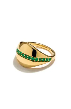 MARK HENRY Saturn Ring - Emerald