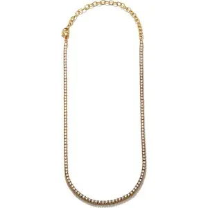 MARK HENRY Single Thread Diamond Tennis Necklace - Gold/diamond