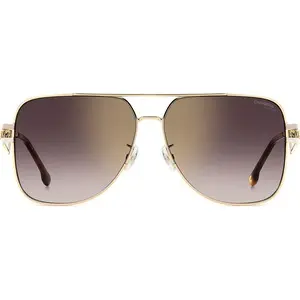Carrera Eyewear Oversized Square Sunglasses - Gold Beige Havana/gdsp Bursf