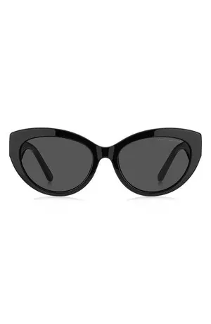 Marc Jacobs 54mm Cat-eye Sunglasses - Black/grey