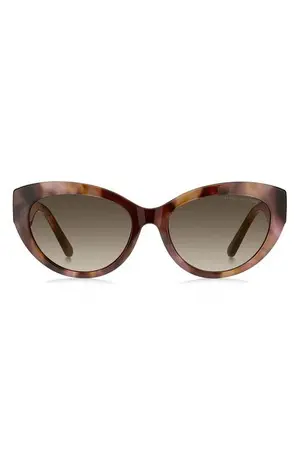 Marc Jacobs 54mm Cat-eye Sunglasses - Brown Pink Havana/brown