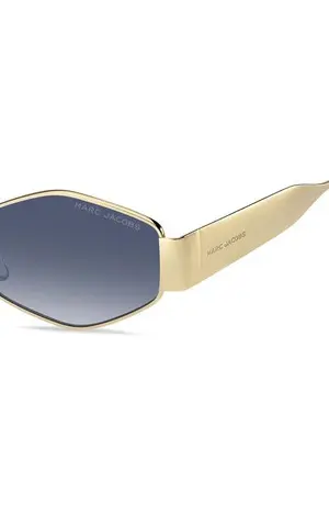 Marc Jacobs 55mm Geometric Sunglasses - Gold Blue/dark Blue Sf