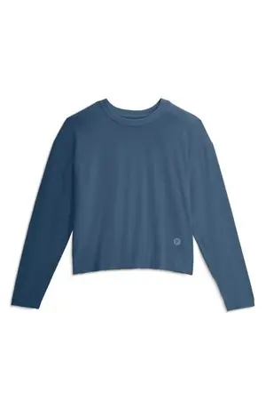 FREE FLY Shade Crossover Long-sleeve Top - Pacific Blue