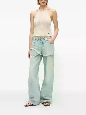Karl Lagerfeld Logo-patch Straight-leg Jeans