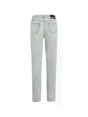 Karl Lagerfeld Logo-patch Straight-leg Jeans