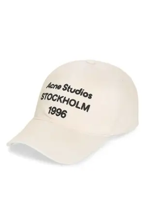 Acne Studios Carliy 1996 Baseball Cap - Dusty White