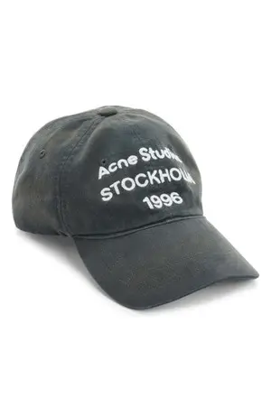 Acne Studios Carliy 1996 Baseball Cap - Faded Black
