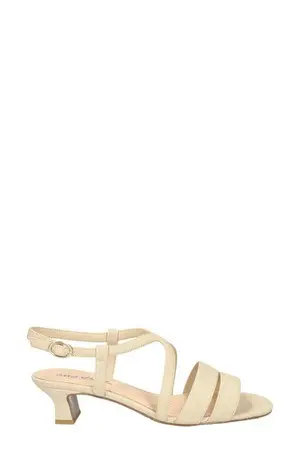 EASY WORKS BY EASY STREET Ankle Strap Sandal - Natural Linen