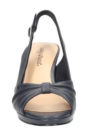 EASY WORKS BY EASY STREET Saturn Slingback Sandal - Navy