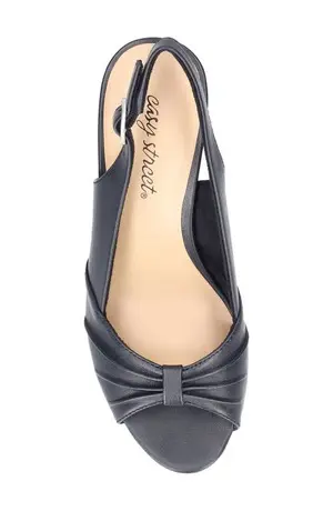 EASY WORKS BY EASY STREET Saturn Slingback Sandal - Navy