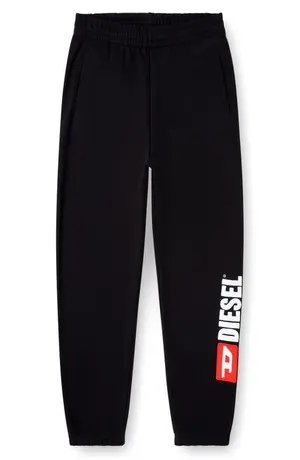 DIESEL® P-marky-div Regular Fit Cotton Sweatpants - Deep/black
