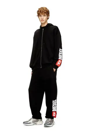 DIESEL® P-marky-div Regular Fit Cotton Sweatpants - Deep/black