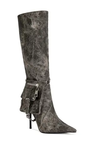 Women's Knee High Boots with Buckle