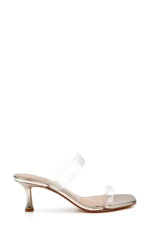 Badgley Mischka Philippa Sandal - Clear/gold