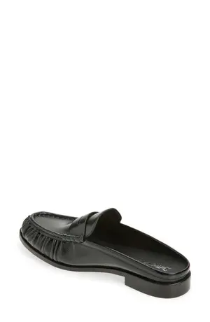 Jeffrey Campbell Goddard Penny Loafer Mule - Black
