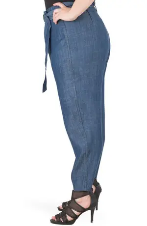 STANDARDS & PRACTICES Marina Belted Paper Bag Waist Trousers
