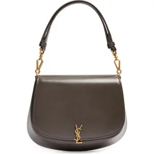 Saint Laurent Voltaire Box Leather Top Handle Bag