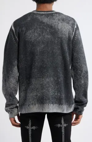 RtA Ethan Washed Relaxed Fit Sweater
