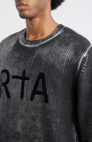 RtA Ethan Washed Relaxed Fit Sweater
